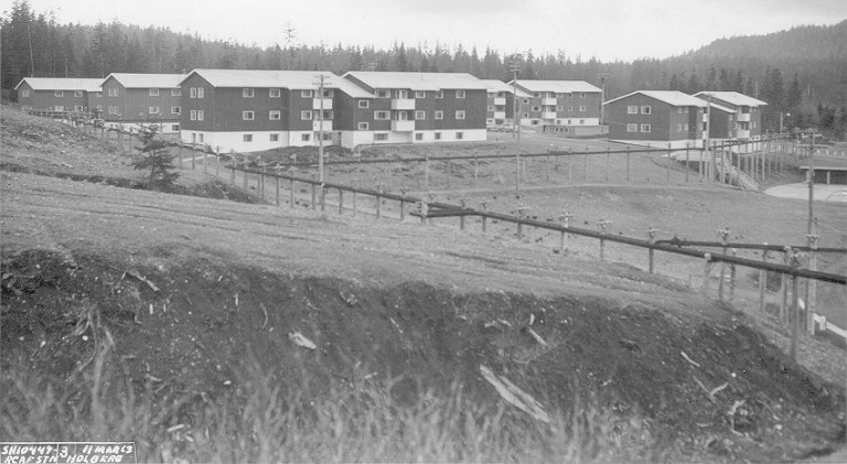 These apartment buildings provided additional accommodation for married ...