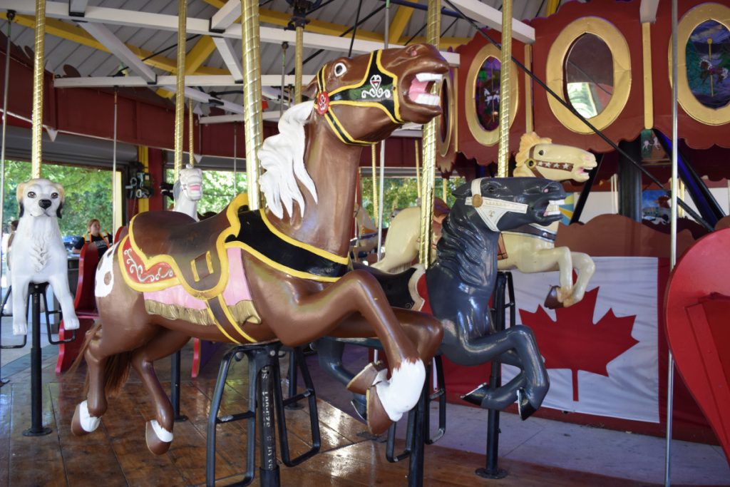 Historic carousel and miniature train entertain at Riverside Park ...