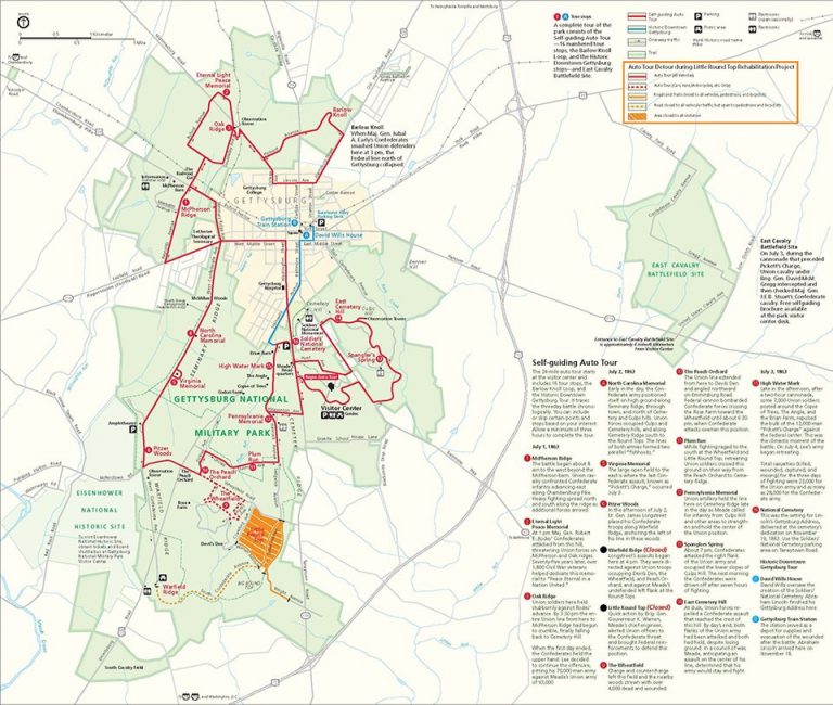 Gettysburg National Military Park and National Cemetery commemorate the ...
